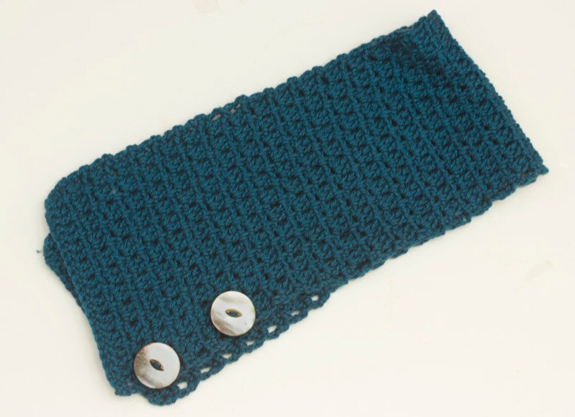 Easy Crochet Pattern for Button Neck Scarf, Worsted Yarn - Etsy