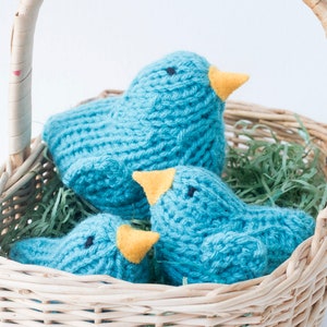Bird Family Stuffed Animal Toys, Mom, Dad, Babies, Hand Knit - Etsy