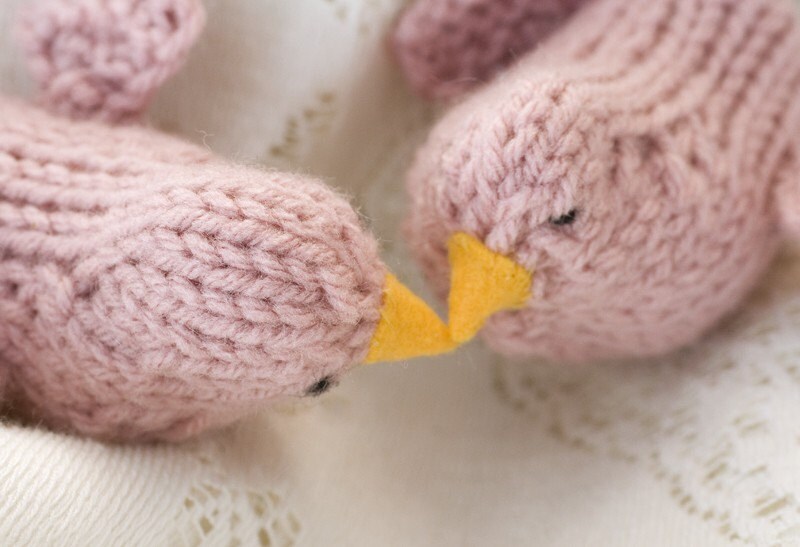 Love Birds Two Hand Knit Birds Bridesmaid Gift Cake | Etsy