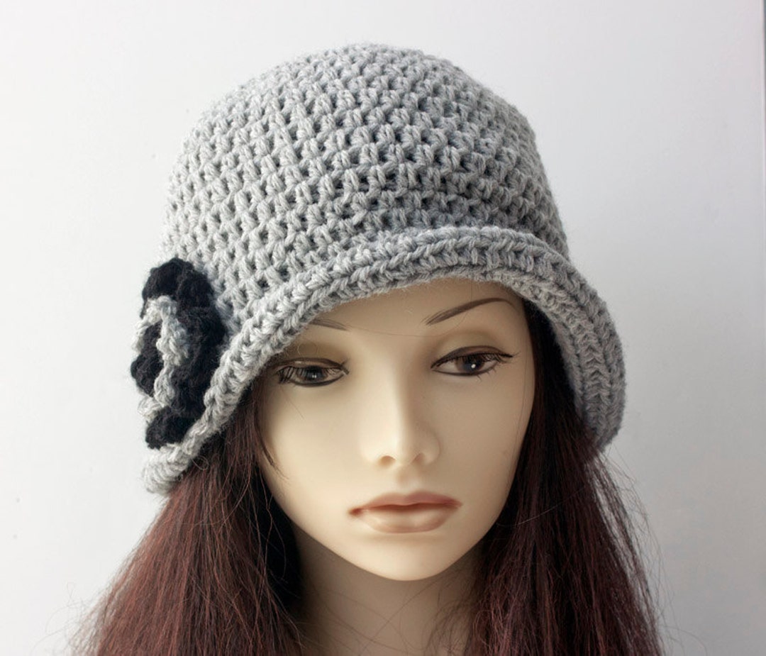 1920s Crochet Cloche Hat Pattern With Flower: Fast and Easy (PDF ...