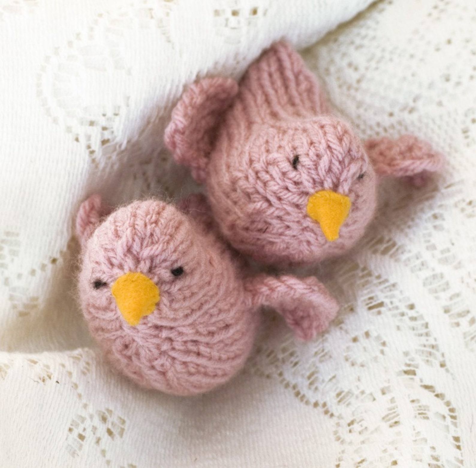 Love Birds Two Hand Knit Birds Bridesmaid Gift Cake | Etsy