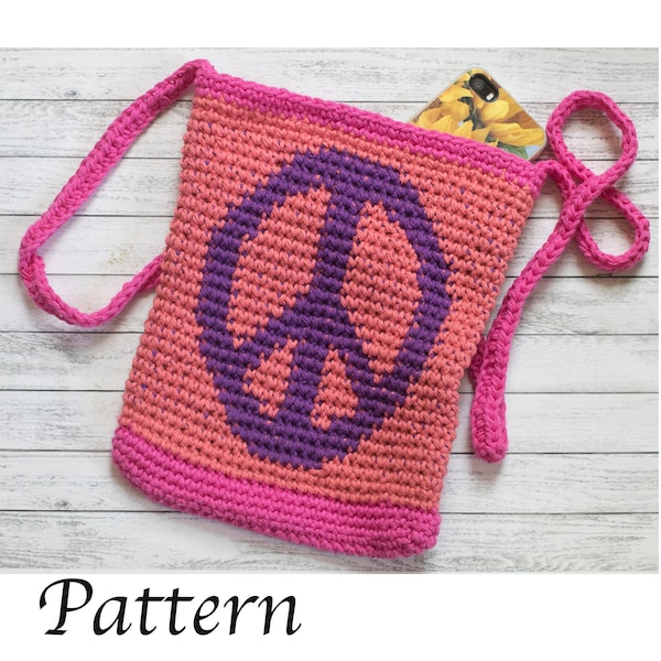 Crochet Peace Sign - Etsy