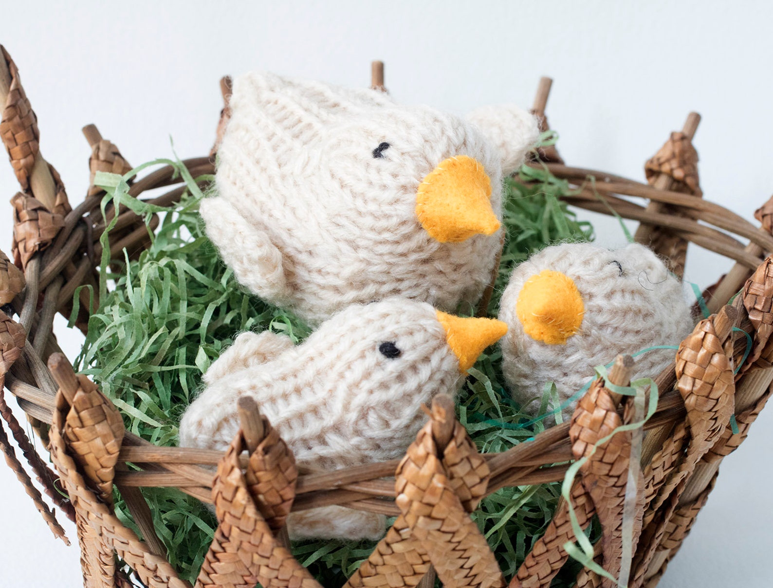 Bird Family Stuffed Animal Toys Mom Dad Baby Birds Knit | Etsy