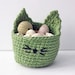 Kitty Basket Crochet Pattern, Cat Basket PDF Pattern - Etsy