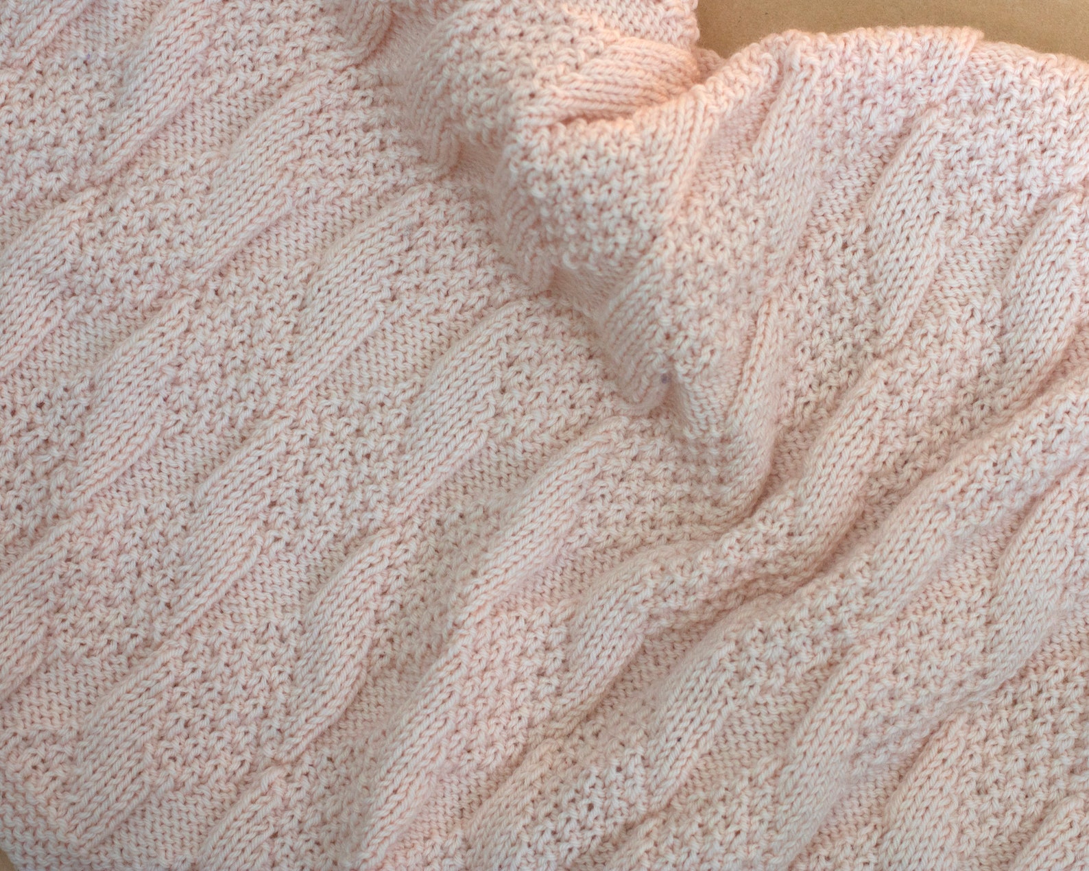 Easy Reversible Baby Blanket Knitting Pattern Diamond Pattern - Etsy