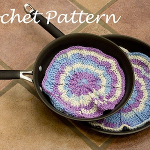 Mandala Pan Protector Crochet Pattern, Pot Saver PDF - Etsy