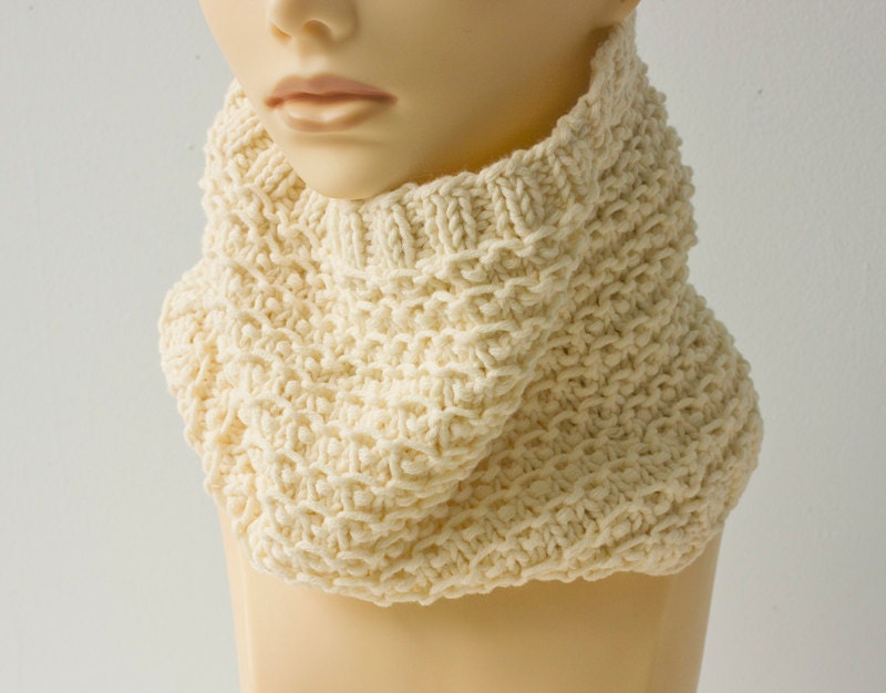 Easy Cowl Knitting Pattern Knit Neck Warmer PDF Pattern - Etsy