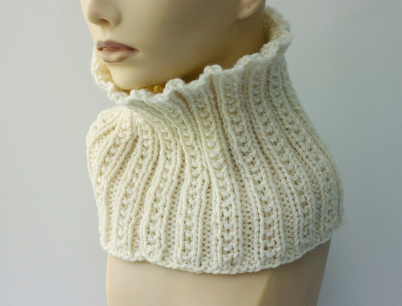 Knit Cowl Neck Scarf Chose Color Neck Warmer Neckwarmer - Etsy