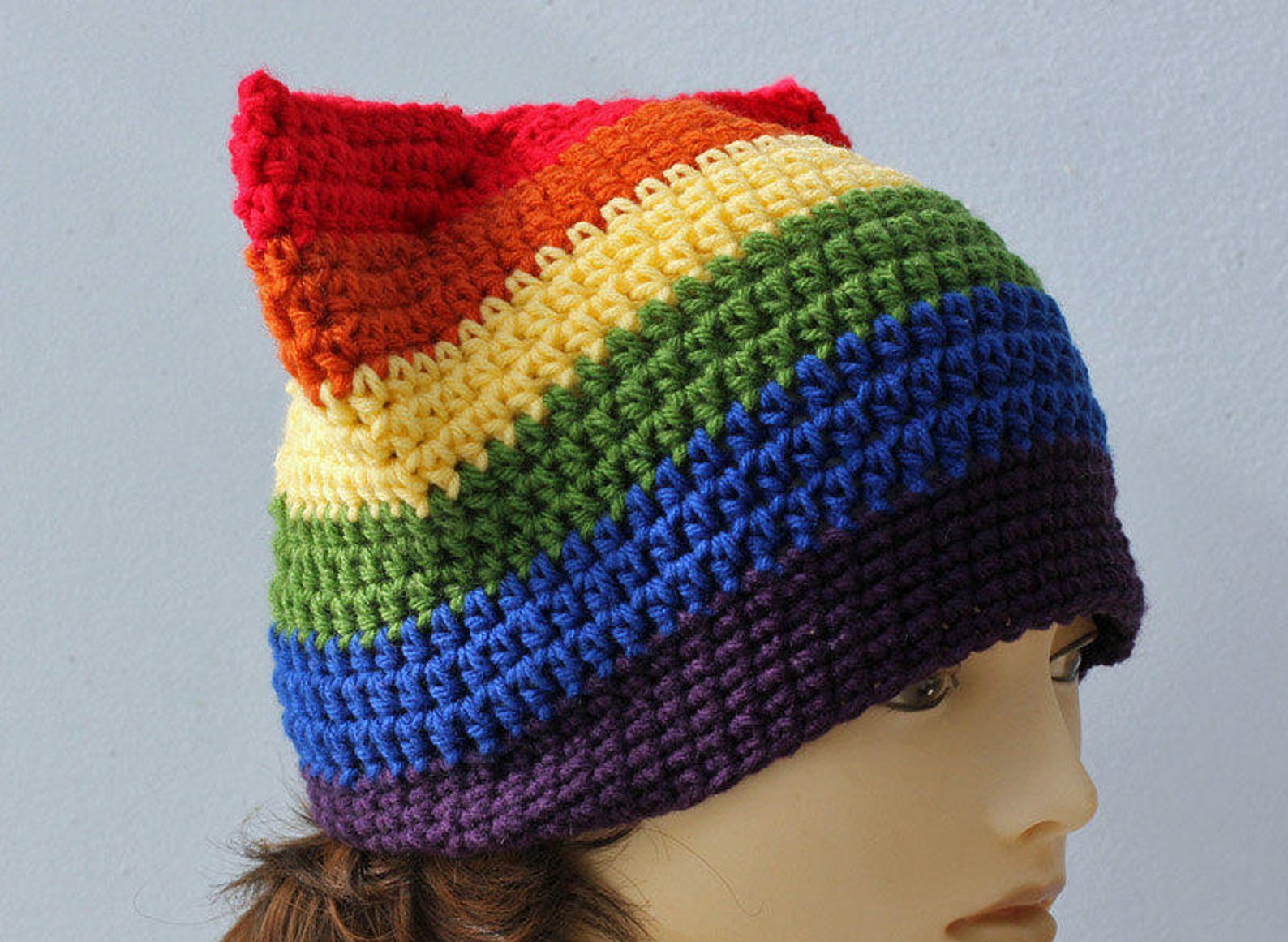 LGBTQ Pride Rainbow Pussy Hat Gender Neutral Hat Chose Pride | Etsy