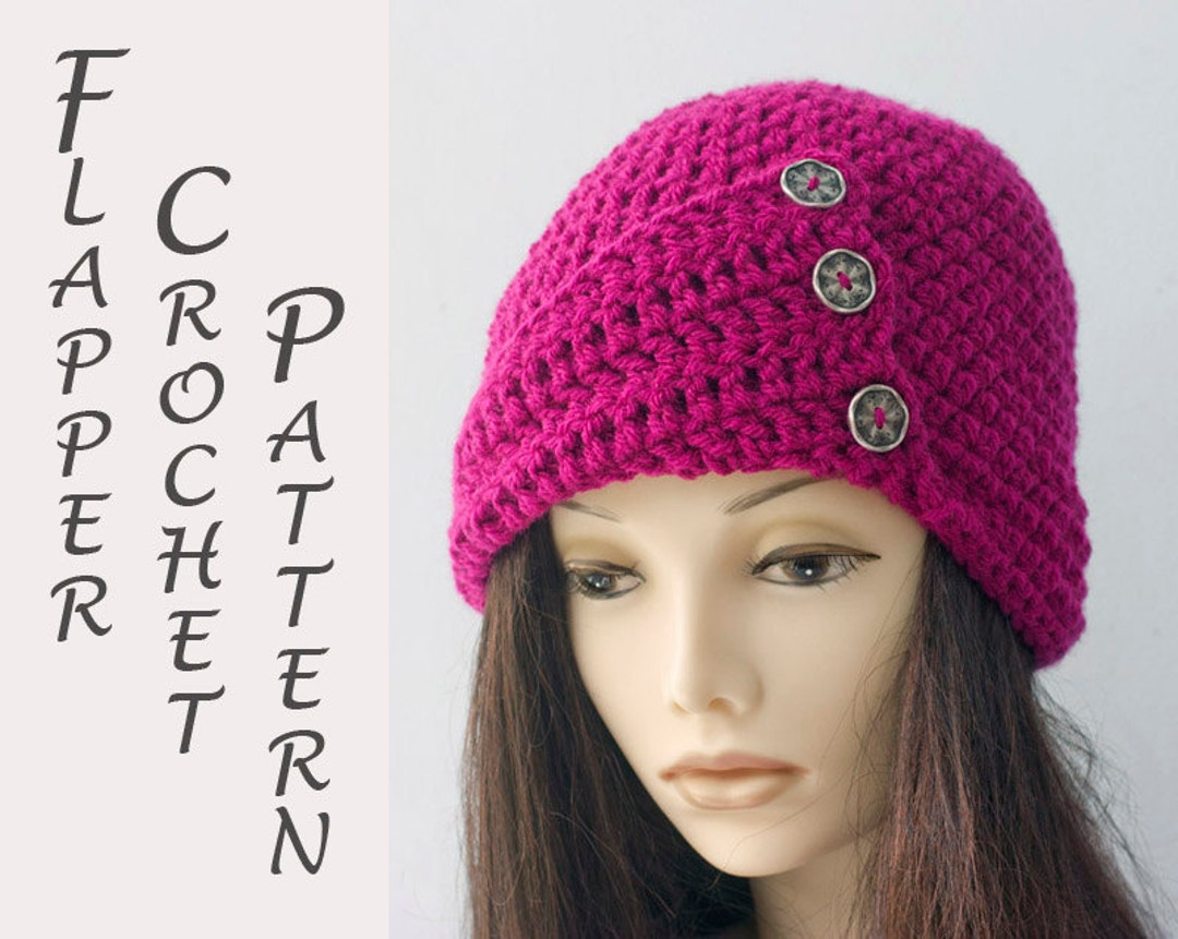 1920s Flapper Cloche Crochet Hat Pattern (PDF Pattern) - Etsy