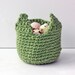 Kitty Basket Crochet Pattern, Cat Basket PDF Pattern - Etsy
