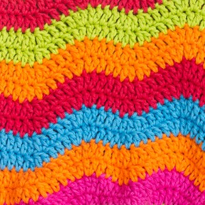 Neon Market Tote Bag, Beach Bag, Crochet Cotton Eco Friendly Reusable ...