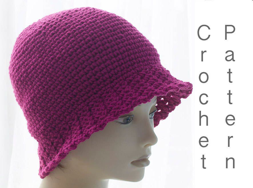Easy 1920's Flapper Hat Crochet Pattern Pdf Crochet Hat | Etsy