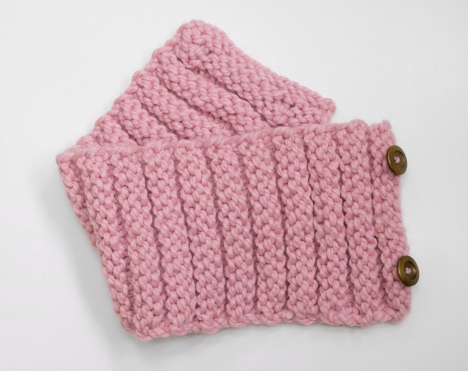 Easy Buttoned Cowl Knitting Pattern PDF Pattern Ribbed Neck | Etsy