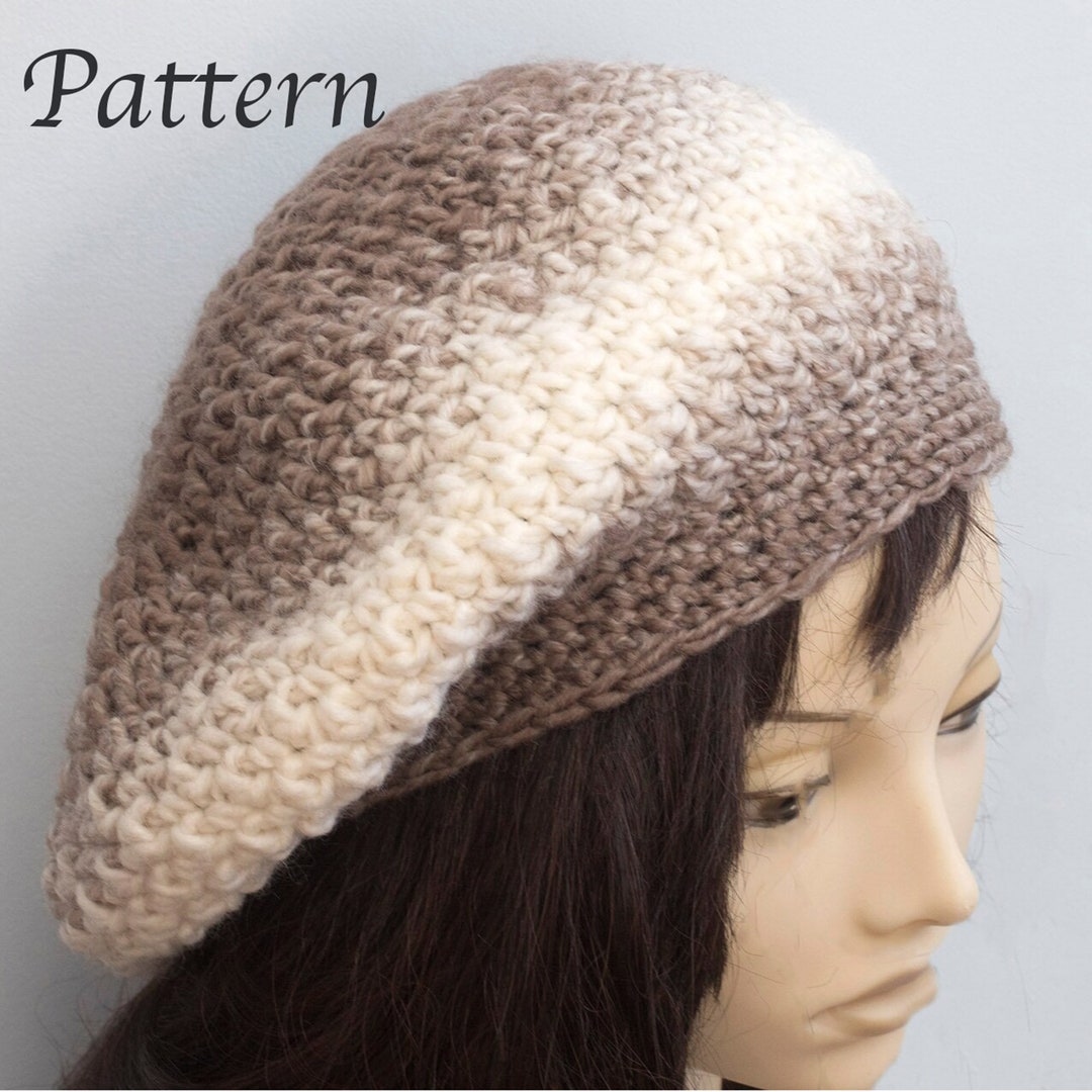 Chunky Ombre Beret Crochet Pattern: Easy Beginner Project (PDF Pattern ...