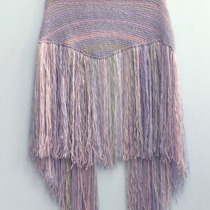 Easy Fringe Shawl Knitting Pattern, Triangle Boho Shawl, Beginner - Etsy