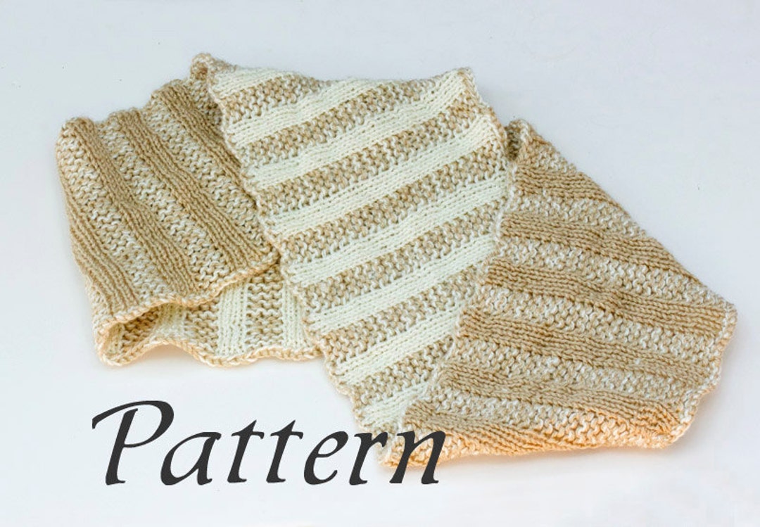 Infinity Scarf Knitting Pattern, Reversible Cowl PDF Pattern, Scarf for ...