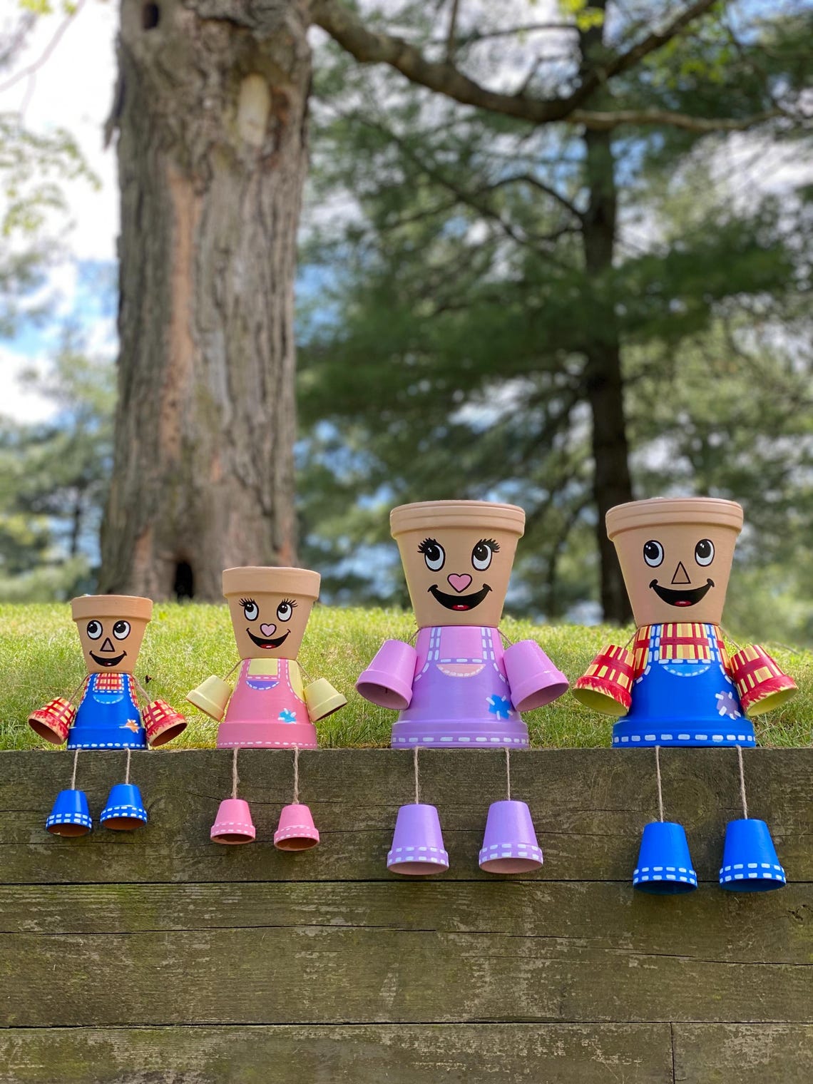 Pot People Garden Planters Custom Orders Garden Decor Doorstep ...