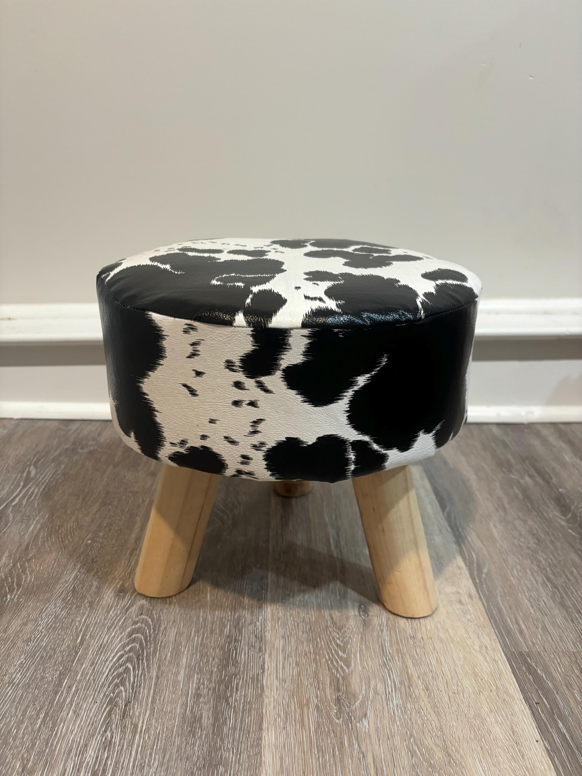 Stool | Western Decor | Cow Print Step Stool | Western Bedroom | Cow ...