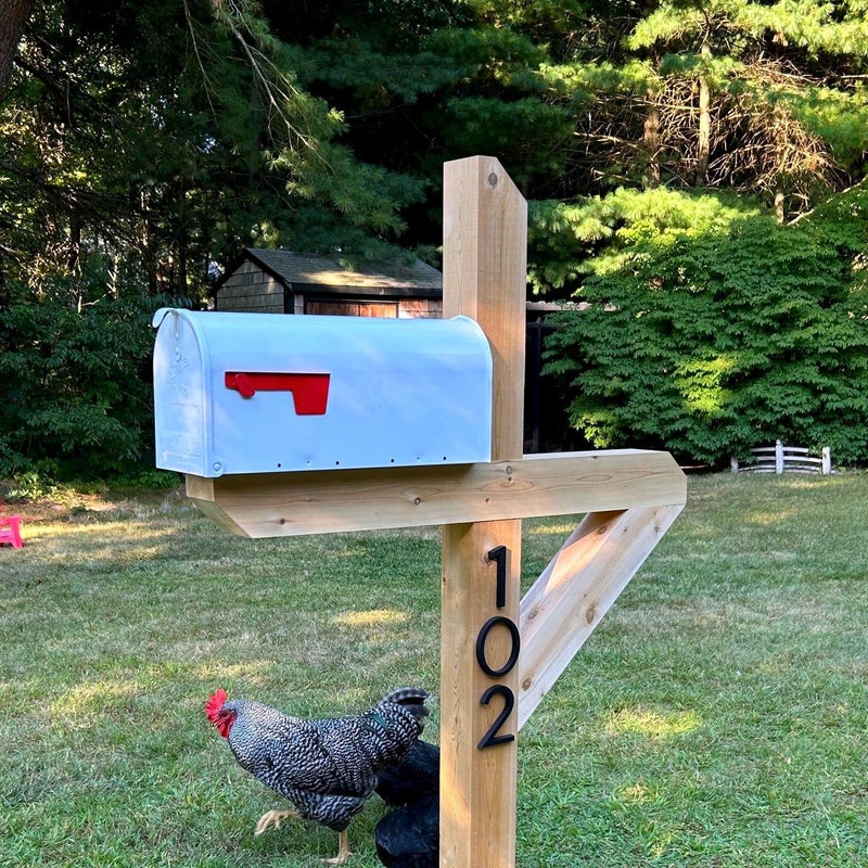 Cedar Mailbox Post - Etsy