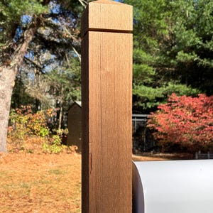 Cedar Mailbox Post, Rough Sawn, Bespoke, Curb Appeal, Clear Cedar ...