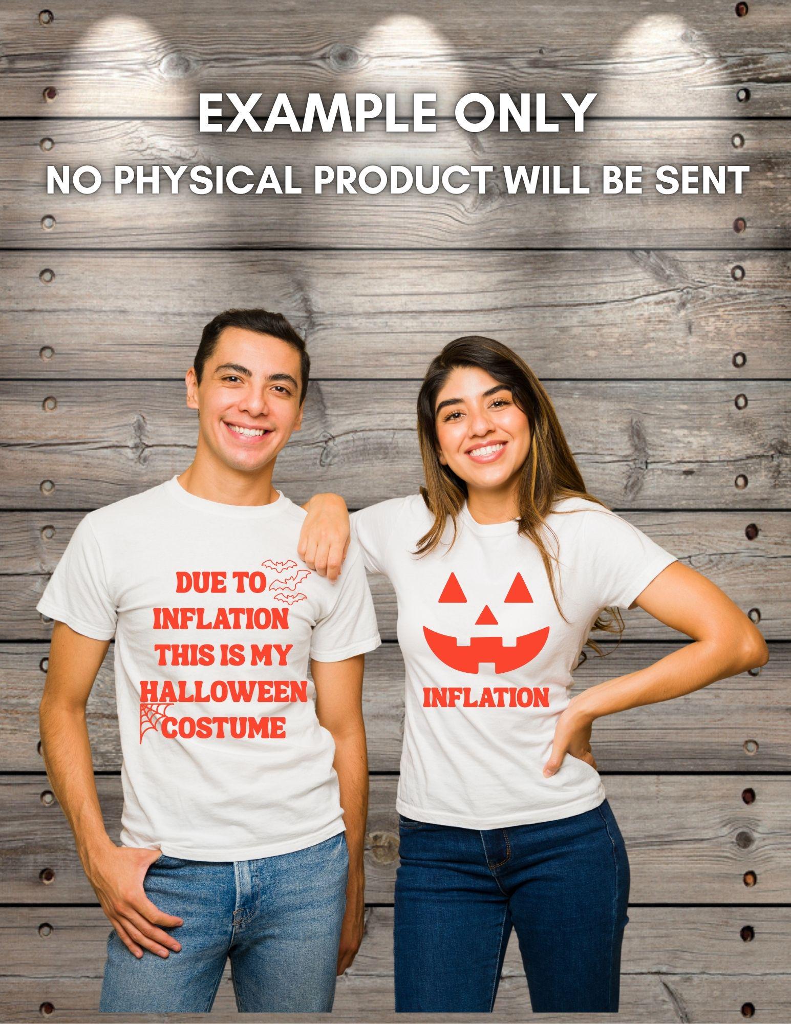Inflation Halloween Costume: Couples Shirt Image (digital Download) - Etsy