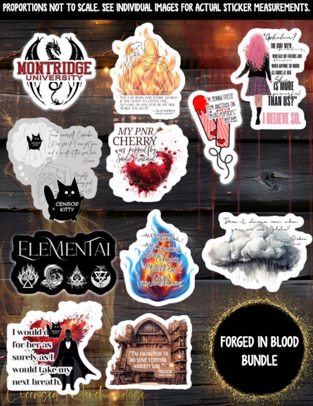 Sadie Kincaid- Vinyl Stickers for Forged in Blood, Forged in Blood ...