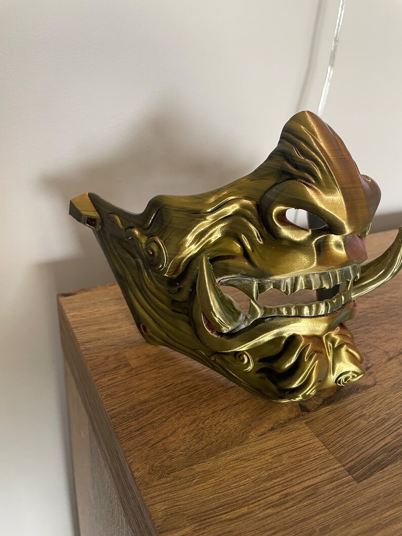 Wearable 3d Printed Samurai Mask. - Etsy