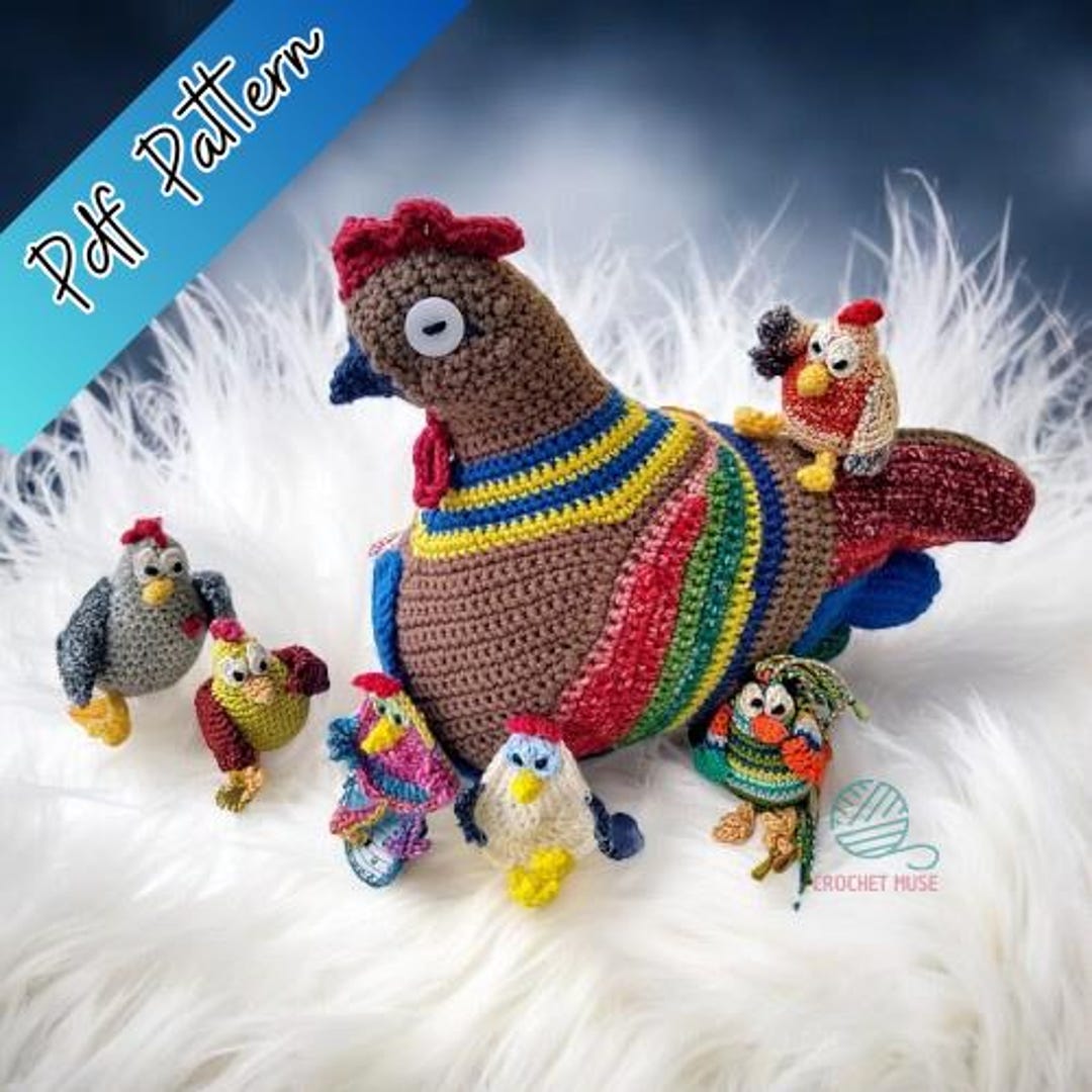 Rooster Crochet Pattern Life-sized Rooster Amigurumi Pattern - Etsy