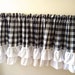 Gingham Ruffled Valance - Etsy