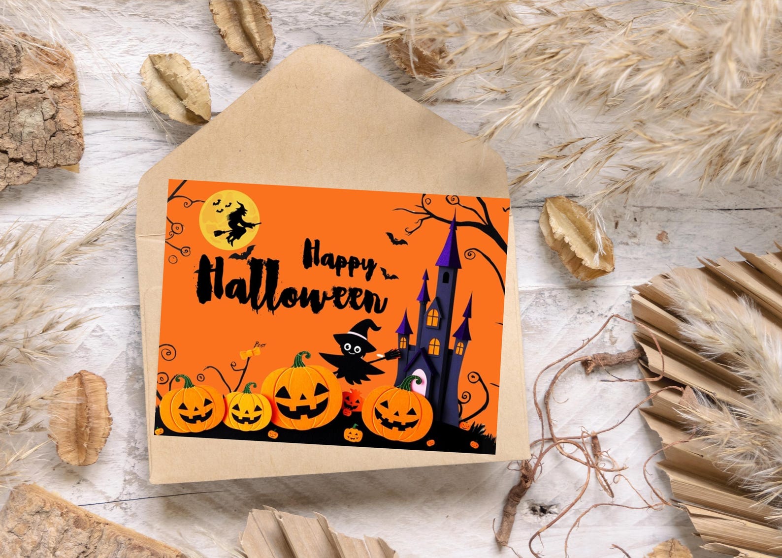 Set 1: 5 Printable Halloween Cards | Printable Halloween Cards | Happy ...