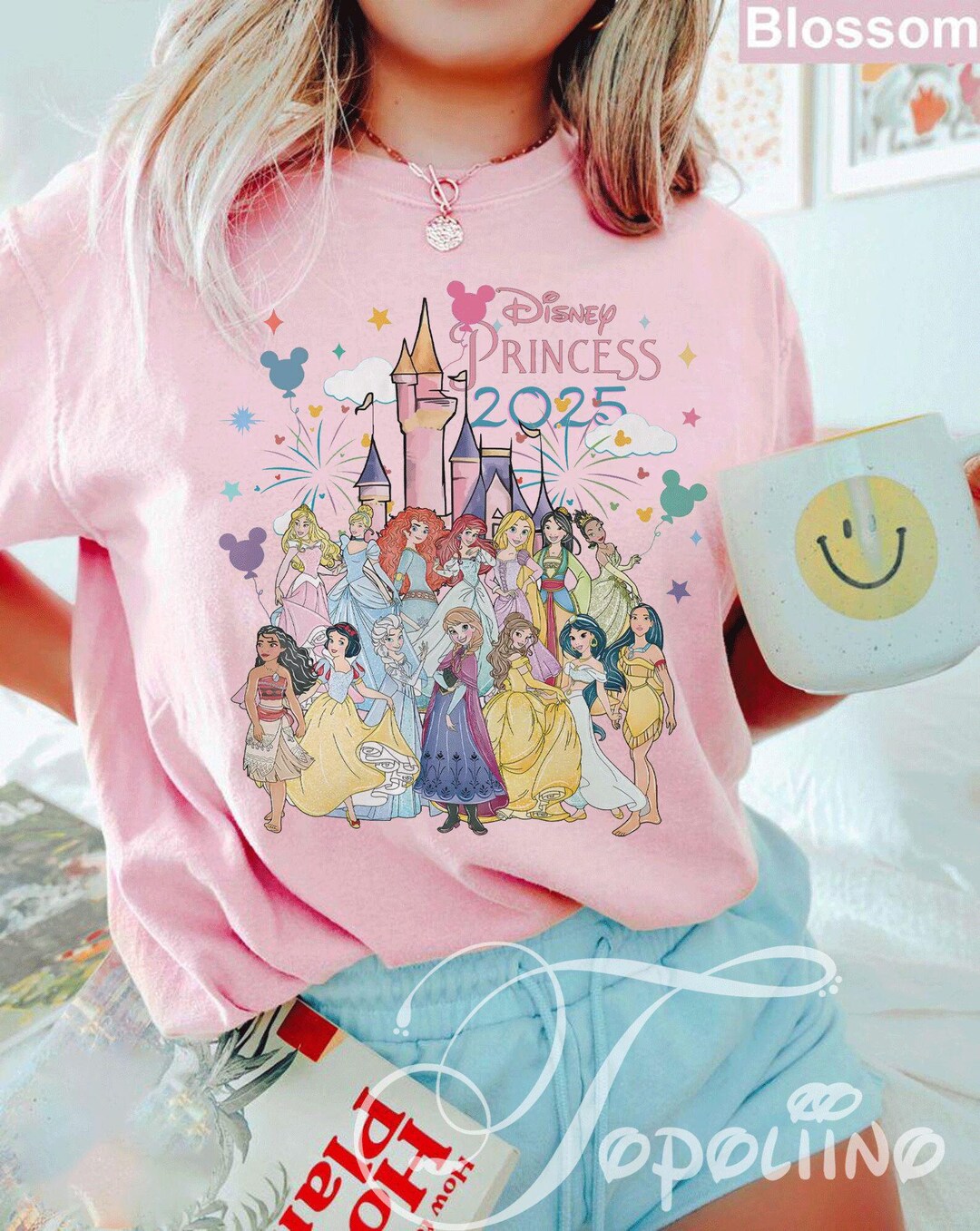 Retro 80s Disney Princess T-shirt Disneyland Vacation Graphic Tee ...