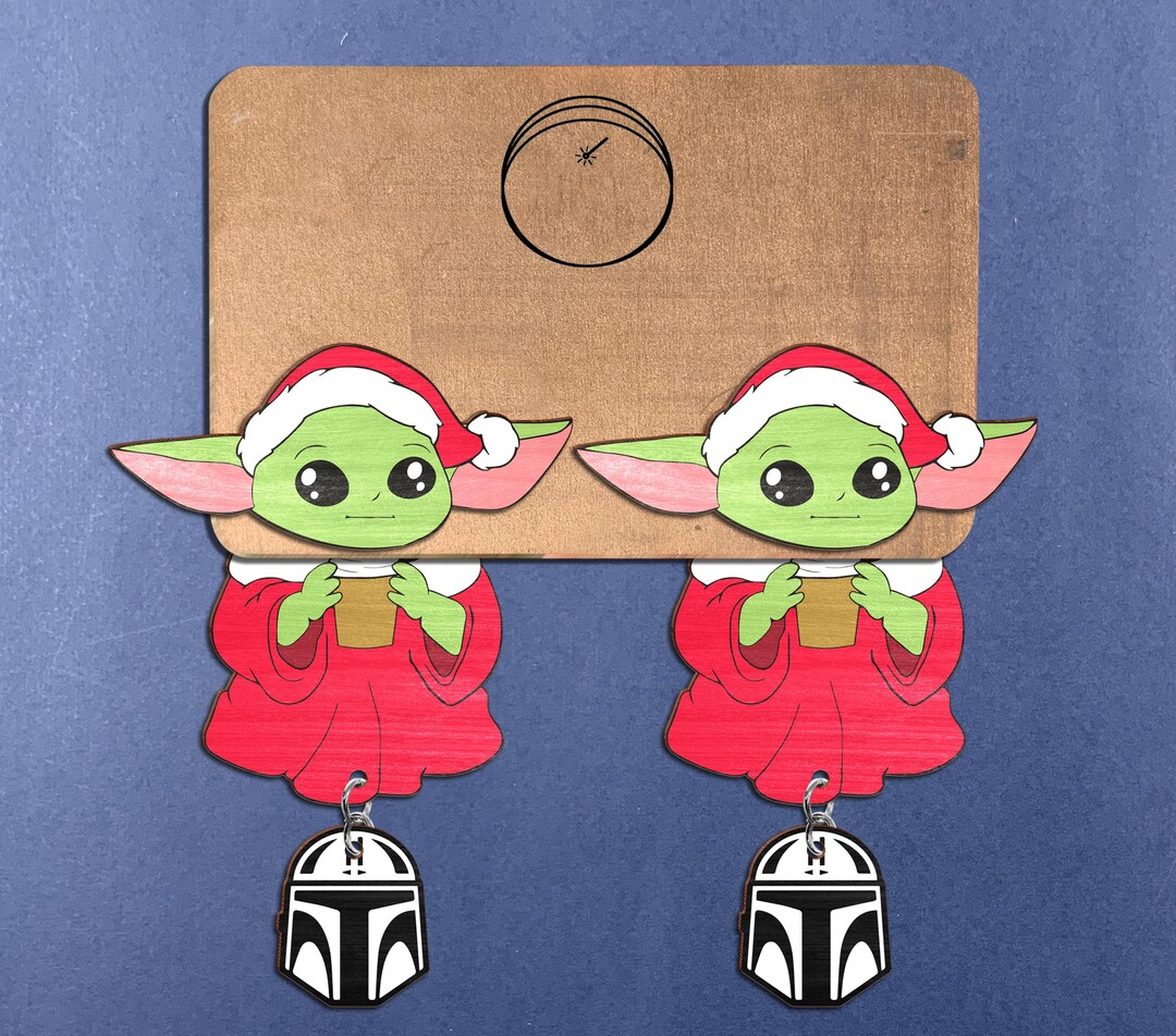 Wooden Christmas Earring Svg, Movie Characters Earrings Svg, Christmas ...