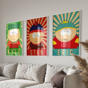 South Park Poster, Southpark Poster, Stan, Kyle, Kenny, Cartman ...