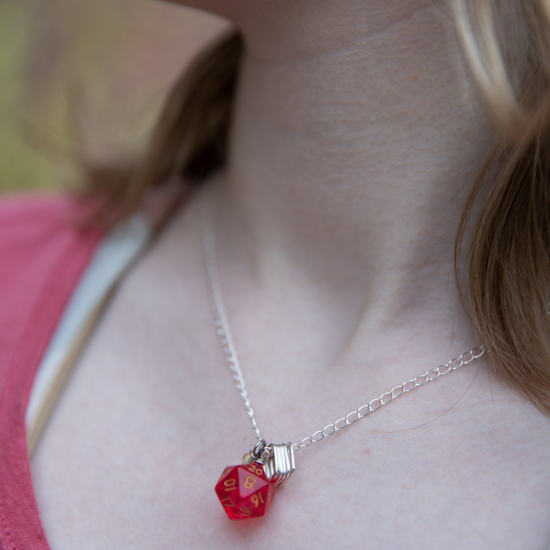 Mini D20 Sterling Silver Dungeons and Dragons Resin Dice Collection ...