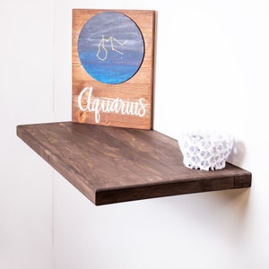 Wooden Wall Shelf, Sturdy Mounted Bookshelf, Custom Picture Ledge Shelf ...