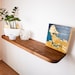Wooden Wall Shelf, Sturdy Mounted Bookshelf, Custom Picture Ledge Shelf ...