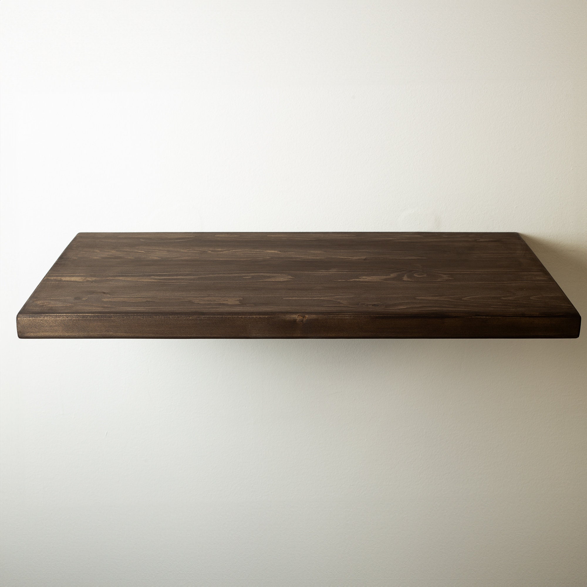 Wooden Wall Shelf, Sturdy Mounted Bookshelf, Custom Picture Ledge Shelf ...