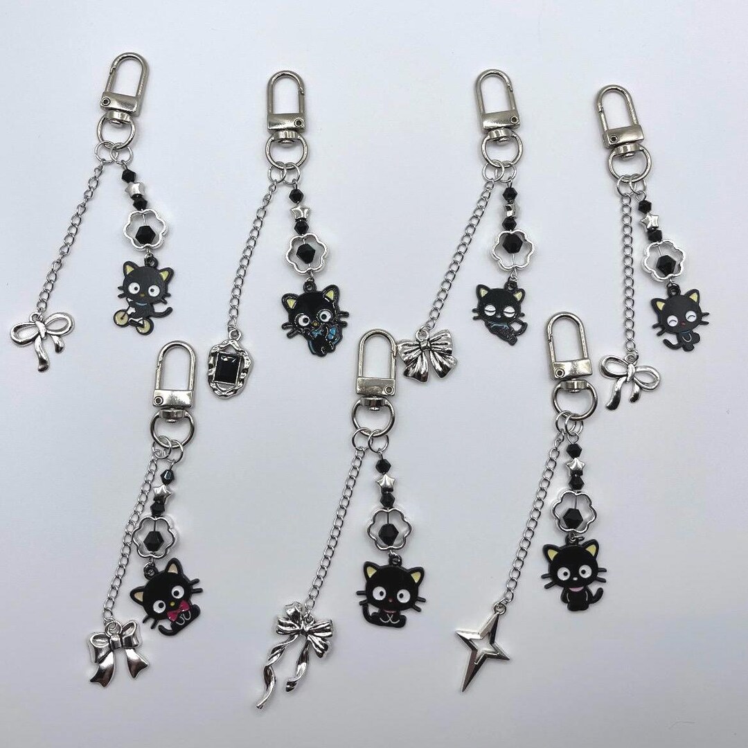 Handmade Chococat Dangle Keychain | Purse Decor - Etsy