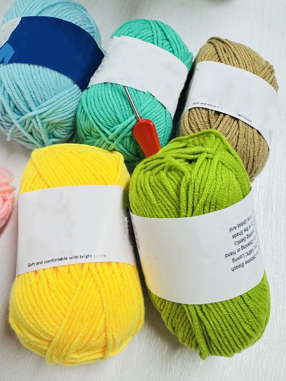 50 Grams Milk Cotton Yarn, 5 Ply Milk Cotton Yarn, Soft Cotton Yarn ...