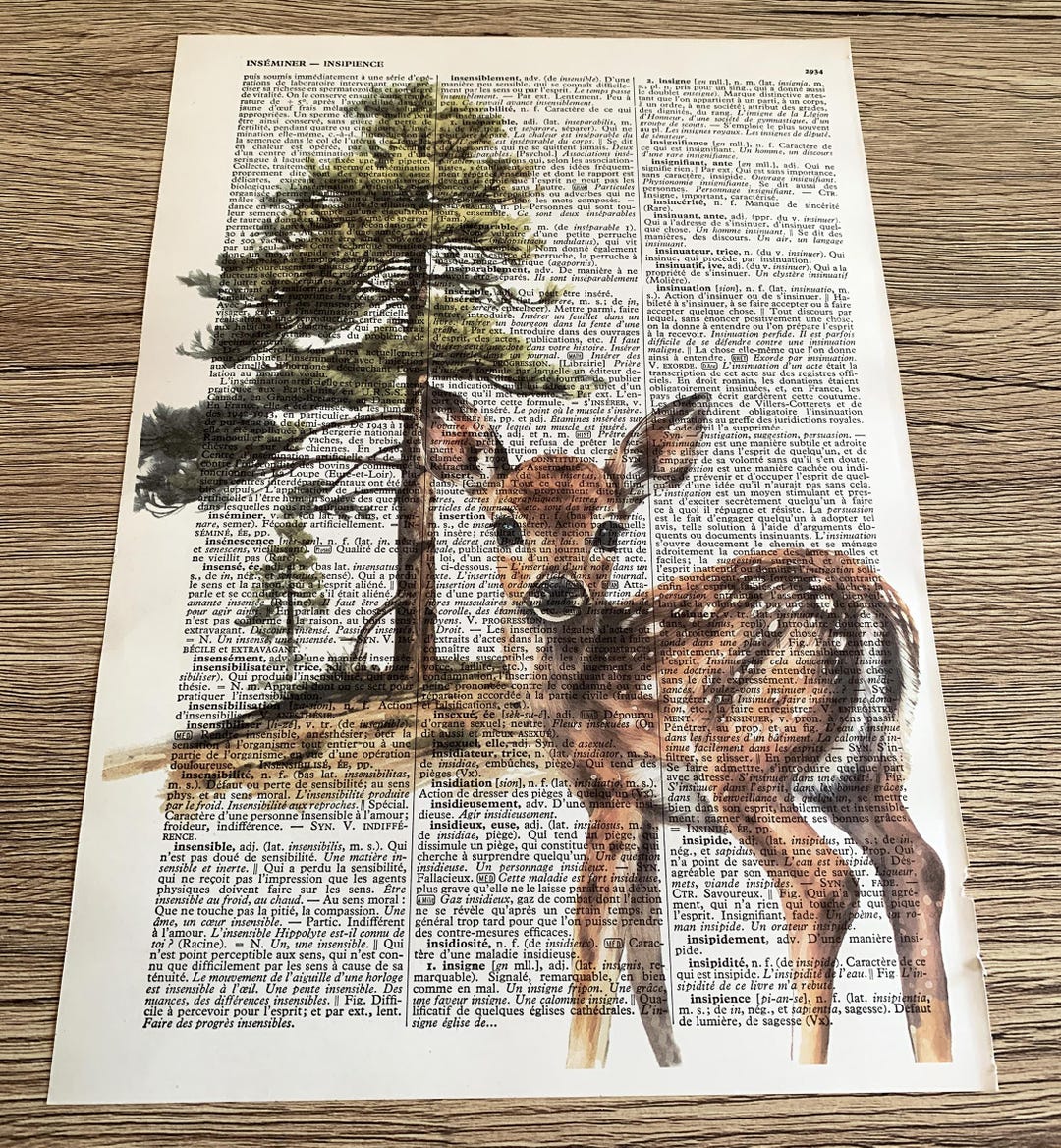 Fawn Print for a Child's Room, Nature-inspired Decor - R88 - Etsy