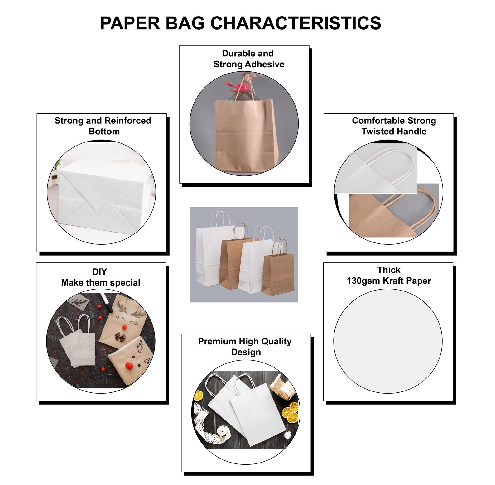 Personalised Custom Digital Printed Paper Bag, Gift Bag, Party Bag for ...