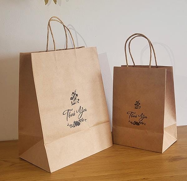 Personalised Custom Digital Printed Paper Bag, Gift Bag, Party Bag for ...