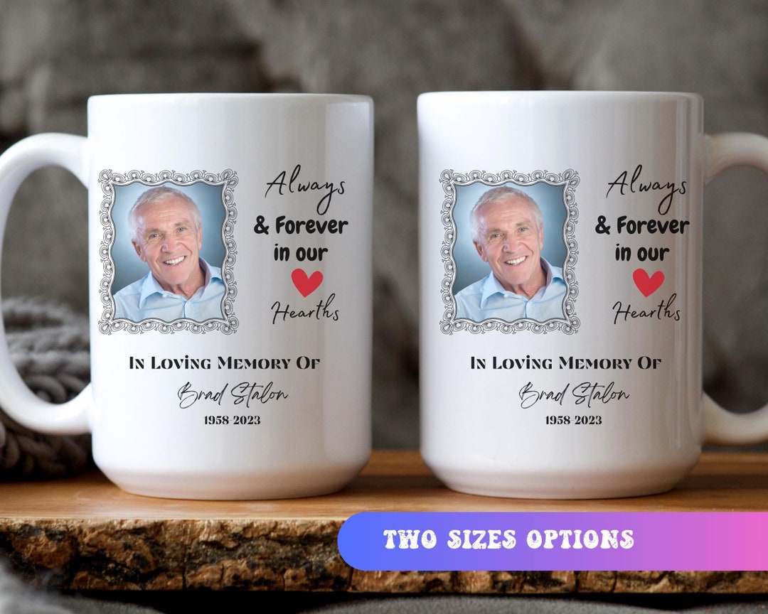 Personalized Photo Memorial Mug, Dad Remembrance, Memorial Day Mug ...