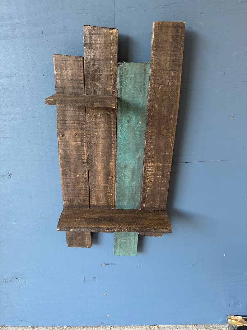 Rustic Wooden 2 Shelves Wall Decor - Etsy