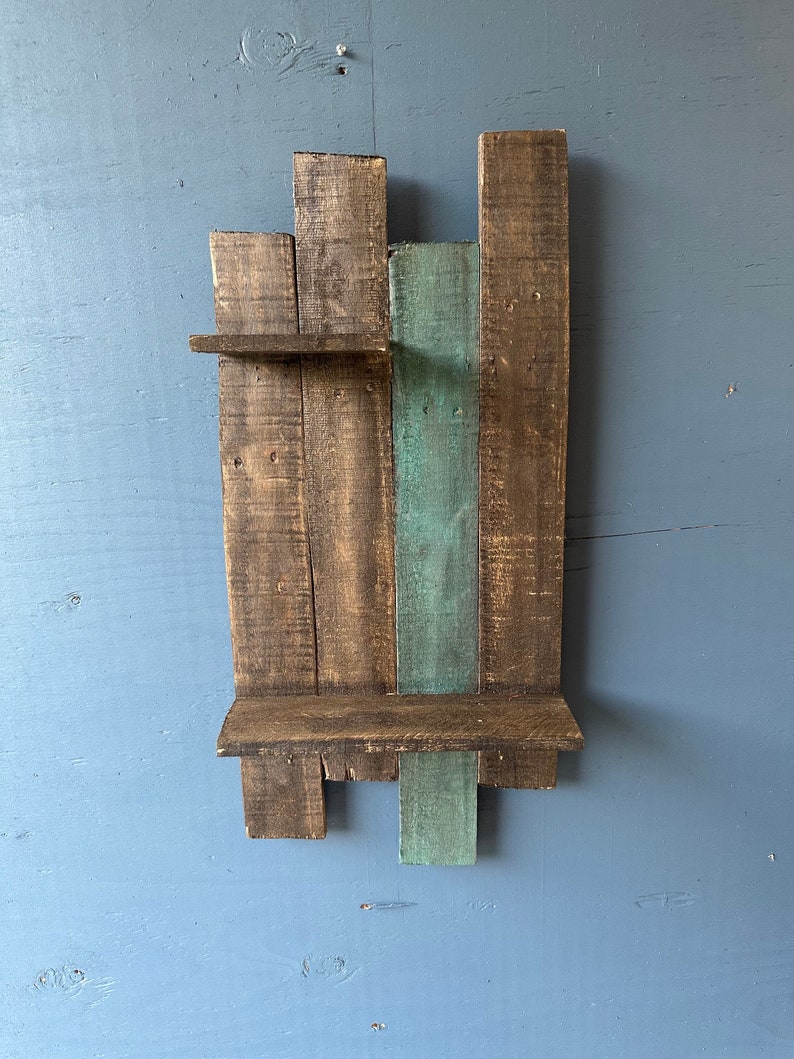 Rustic Wooden 2 Shelves Wall Decor - Etsy