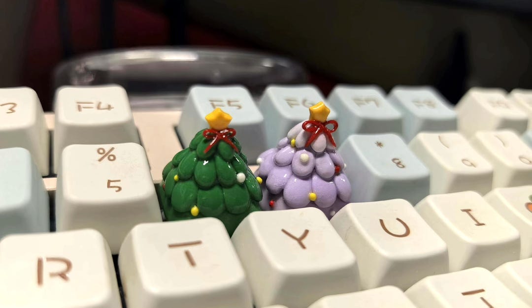 Christmas Tree Keycap, Clay Artisan Keycap, Custom Artisan Keycap ...