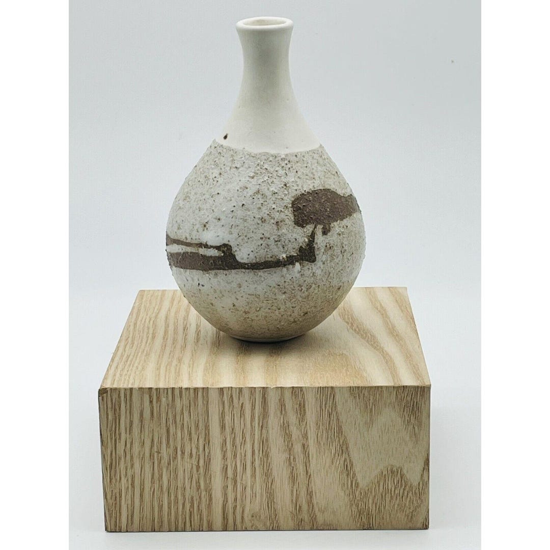 VTG Andersen Design Studio Pottery Bud Vase Textured Neutral Scarce - Etsy