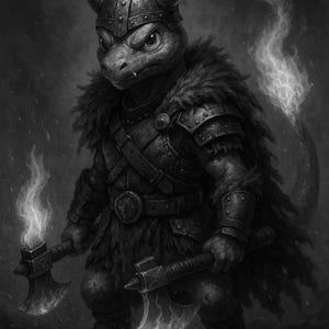 Ivysaur Fantasy Viking Warrior Creatures | Digital Download Wall Art ...