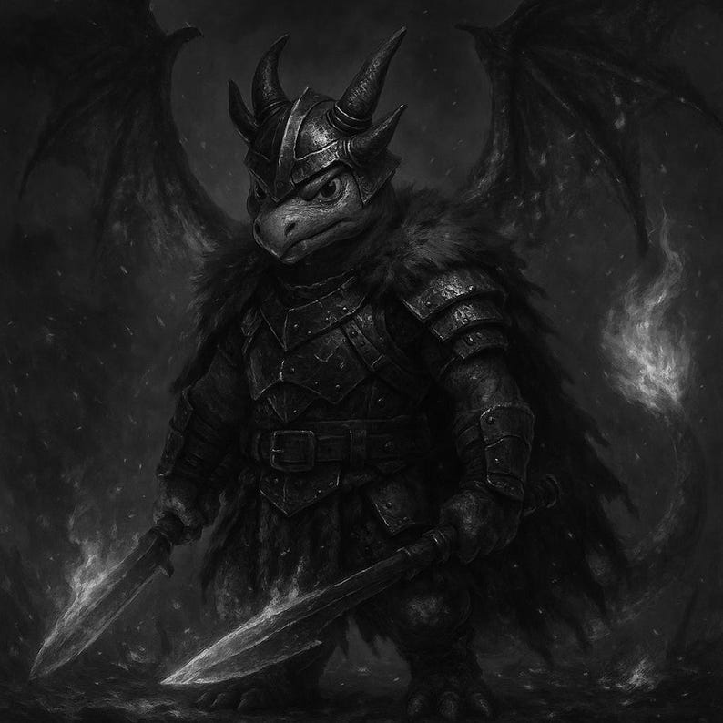 Ivysaur Fantasy Viking Warrior Creatures | Digital Download Wall Art ...